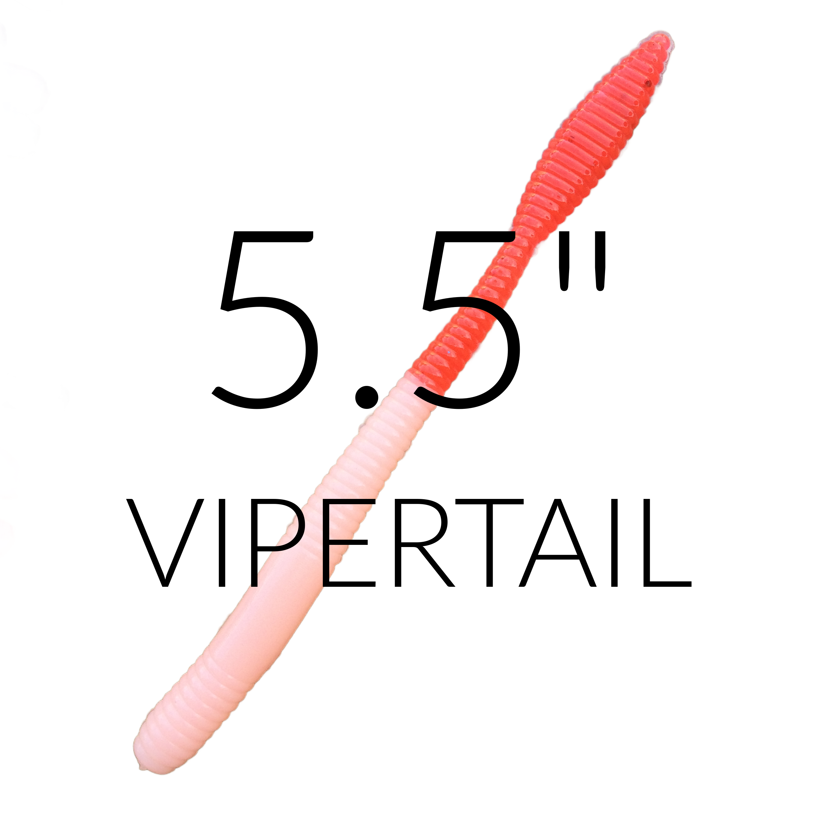 5.5" Viper Tail Worm | Premium Bass Fishing Lure