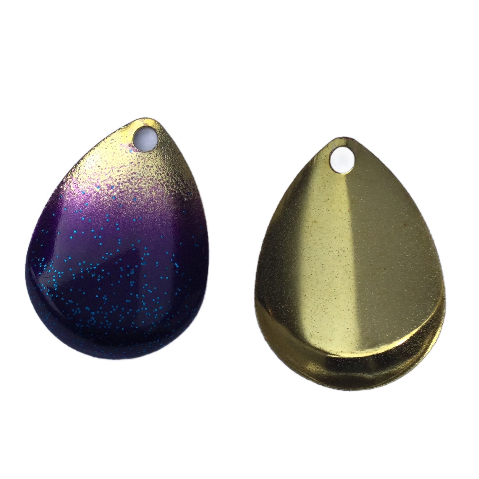 Brass Purple Blue Tip Colorado Spinner | Fishing Lure